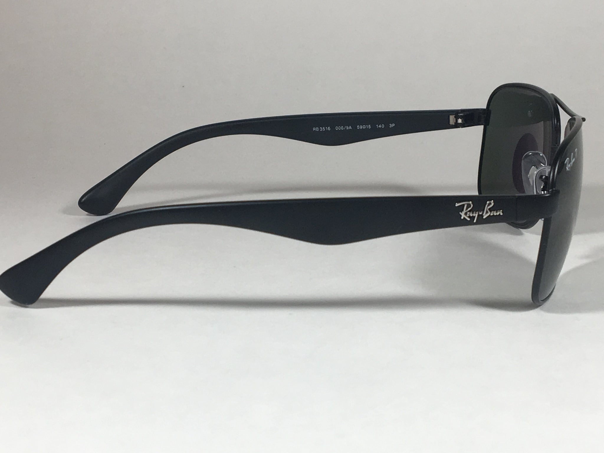 Ray-Ban Polarized Navigator Sunglasses RB3516 006/9A Matte Black Frame ...