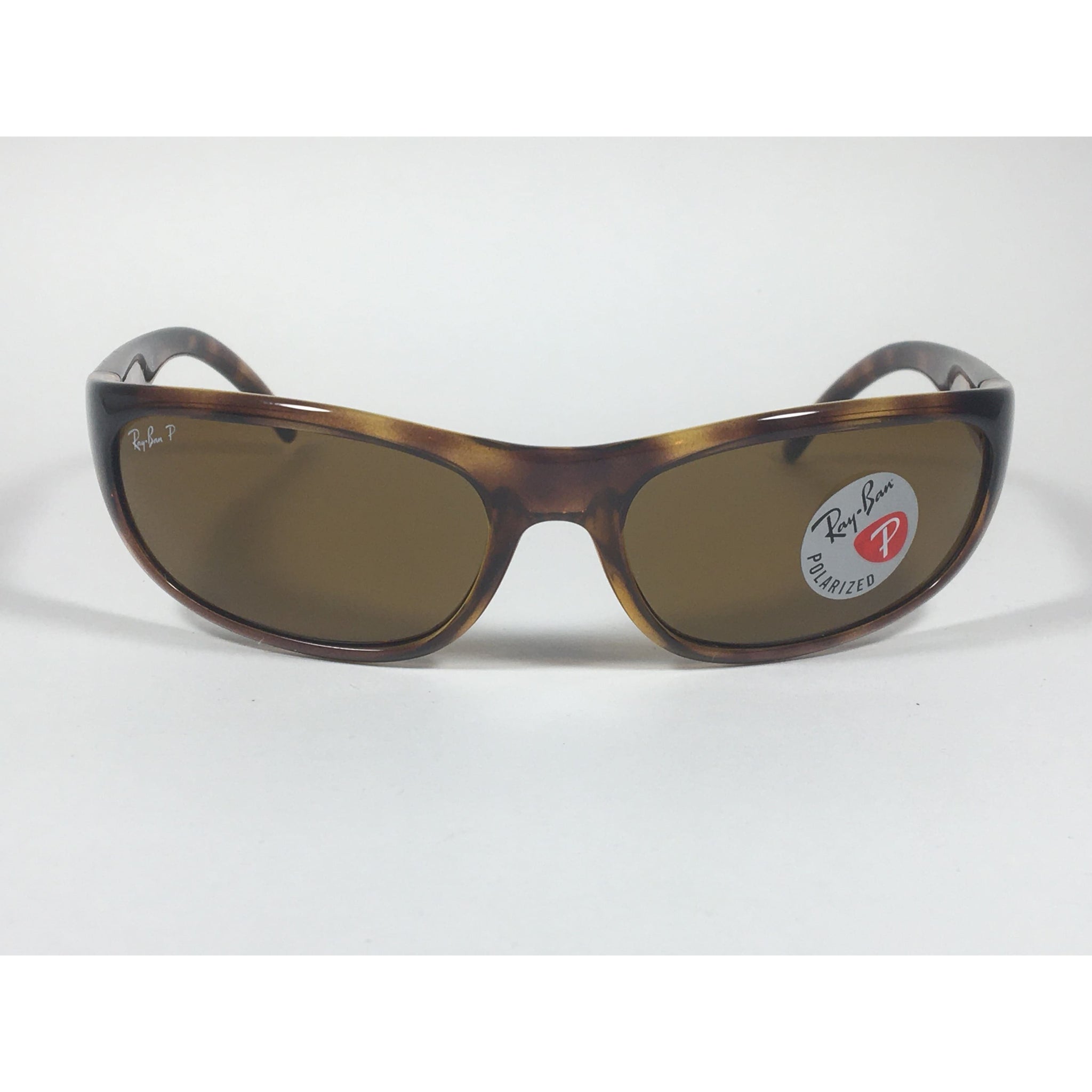 Ray-Ban Predator Polarized Sunglasses RB4033 642/47 Wrap Havana Brown – TheSunglassFashion