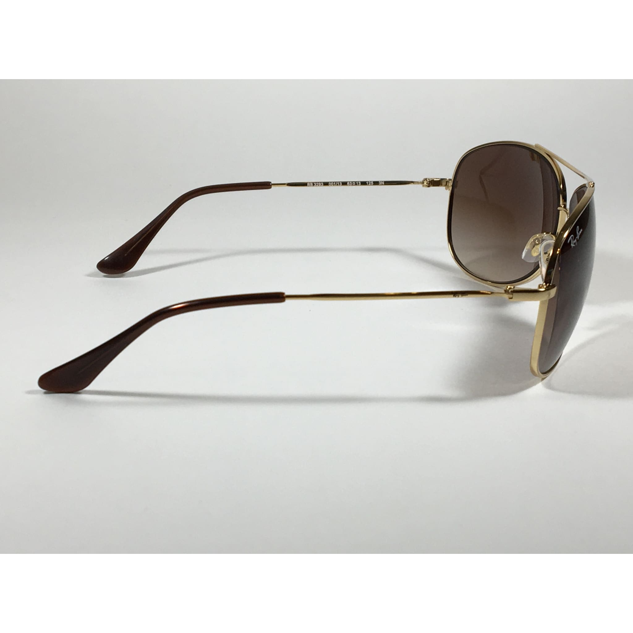 Ray-Ban RB3293 001/13 Highstreet Aviator Sunglasses Gold Frame Brown G ...